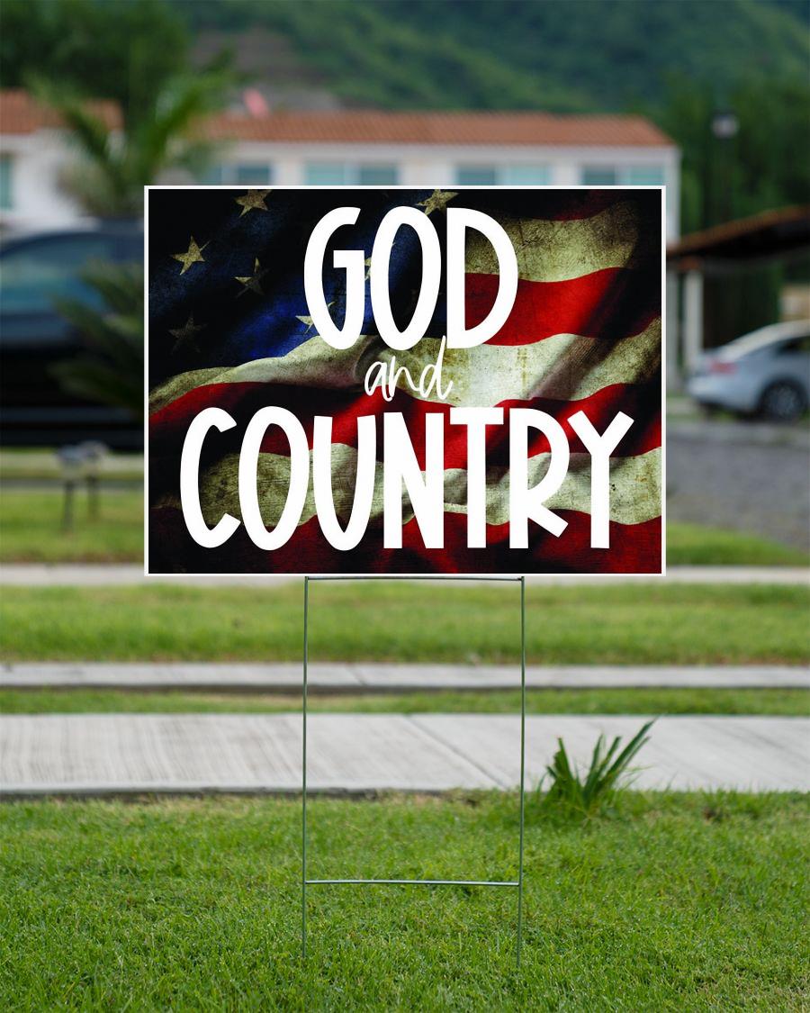 God Country American flag yard sign - Emilyshirt American Trending shirts