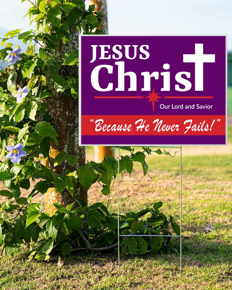 Jesus Christ our Lord and Savior yard sign - Emilyshirt American ...
